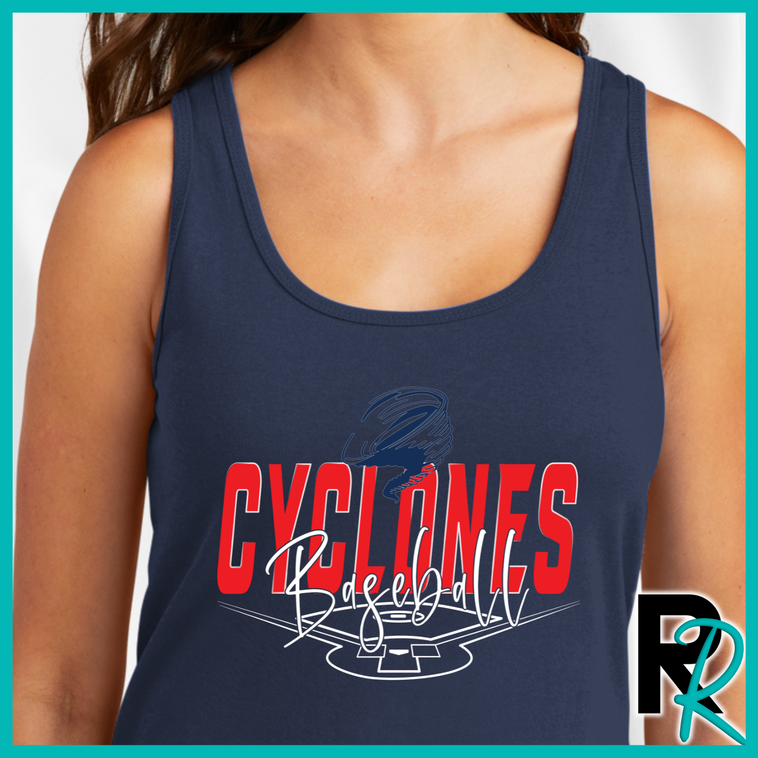 Cyclones Baseball - Baseball Field Women's Tank Top | Rockin' Rosie ...